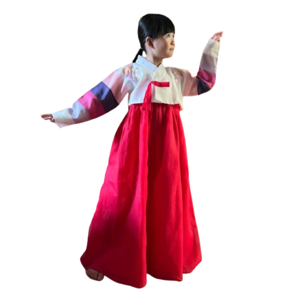 Korean Traditional Hanbok – Red [Rental for 4 Days] – Partymix